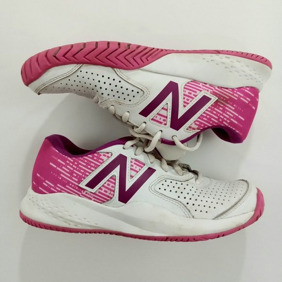 New Balance | Shoes | New Balance 696 V3 Womens White Pink Lace Up Low ...
